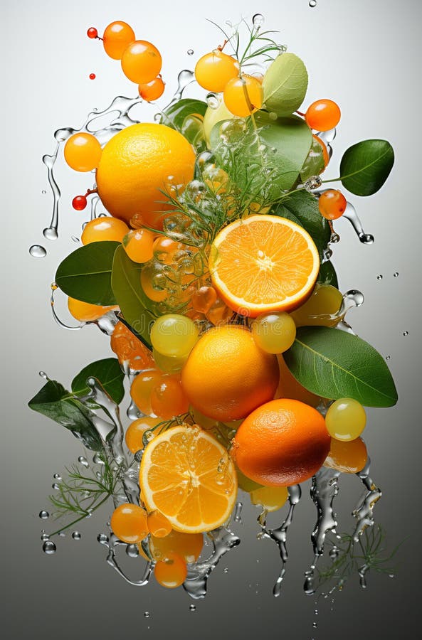 The Fruits of Different Varieties Stock Illustration - Illustration of ...