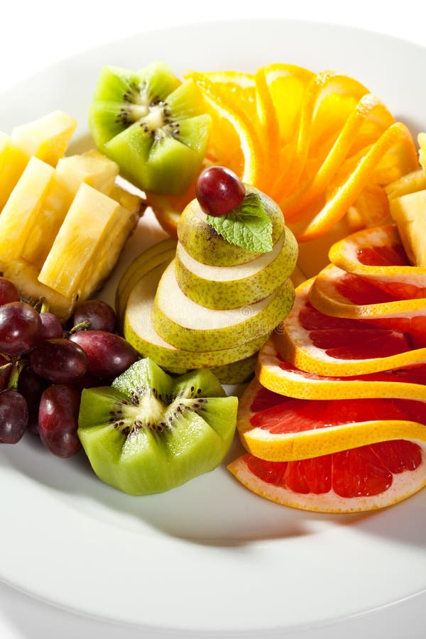Mixed fruit platter stock image. Image of shiny, platter - 23356111