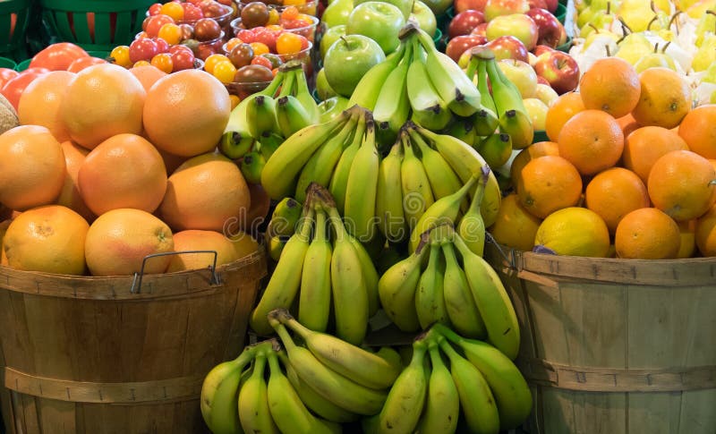 Fruits on Display in Farmer S Market Stock Image - Image of lemons ...