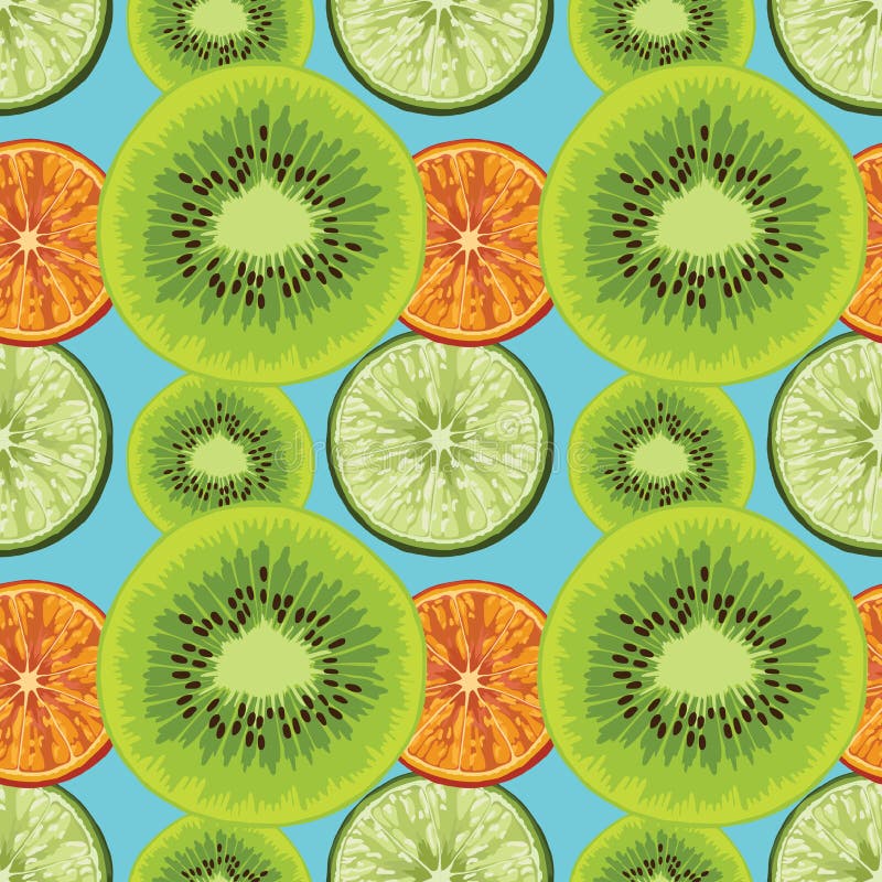 Fruits Drawing Seamless Background Stock Vector - Illustration of ...