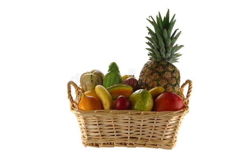 Fruits Exotiques Dans Un Panier De Fin Photo stock - Image du ...