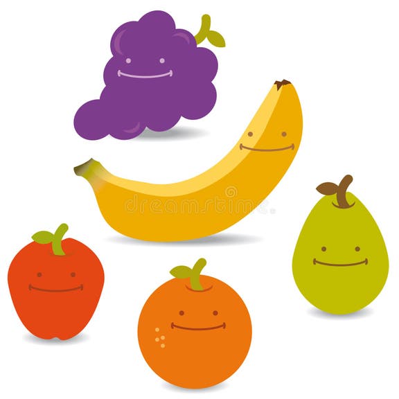 Fruits Faces Stock Illustrations – 2,265 Fruits Faces Stock ...