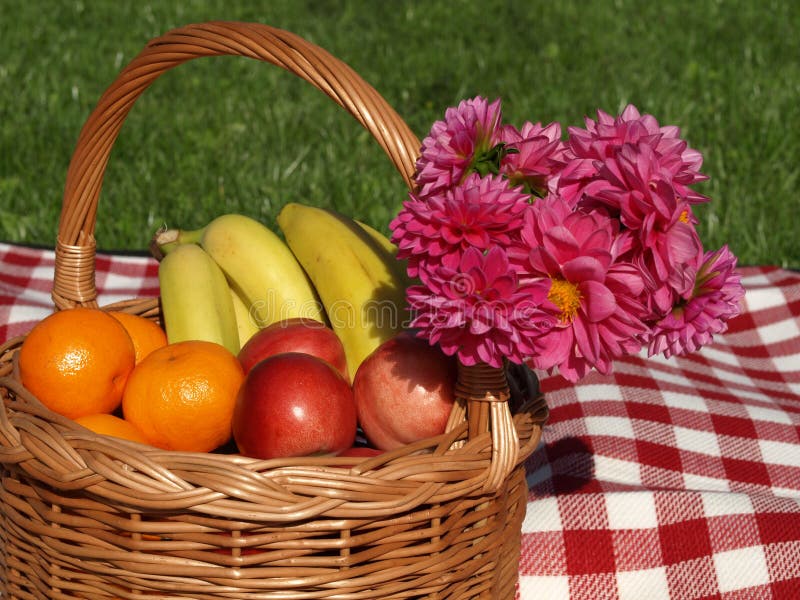 Fruits and flowers stock image. Image of ingredient, children - 25942841
