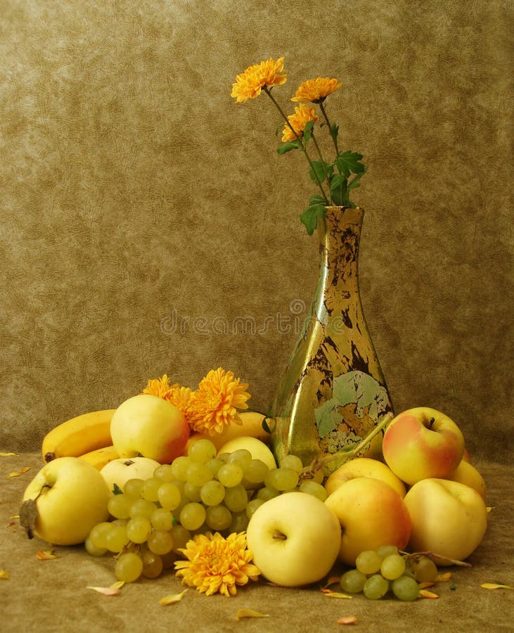 Fruits and flowers stock image. Image of assortment, colorful - 3506091