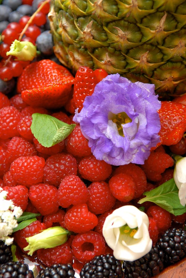 Fruits flowers and berries stock image. Image of decoration - 9029407