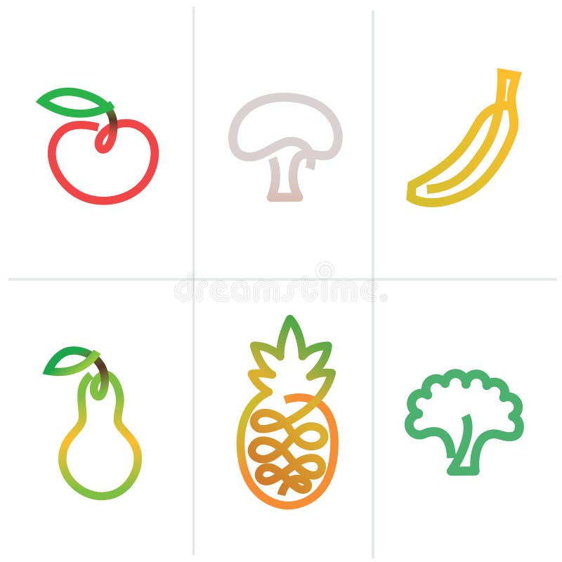 Fruits Pictogram Stock Illustrations – 2,291 Fruits Pictogram Stock ...