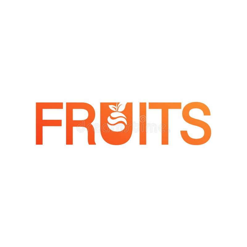 Fruits Logo Design Vector Icon. Fruits Letter Mark Best Logo Design ...