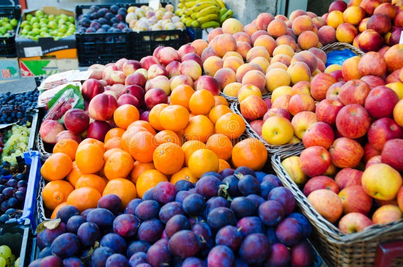 Fruit market stock photo. Image of pile, snack, lots, appetizing - 5148312