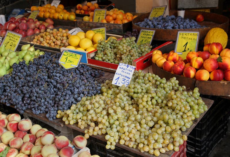 Fruits market stall stock image. Image of market, stall - 30431061