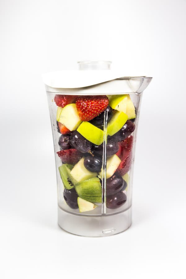 Fruits in mixer stock photo. Image of apple, health, measure - 8766224