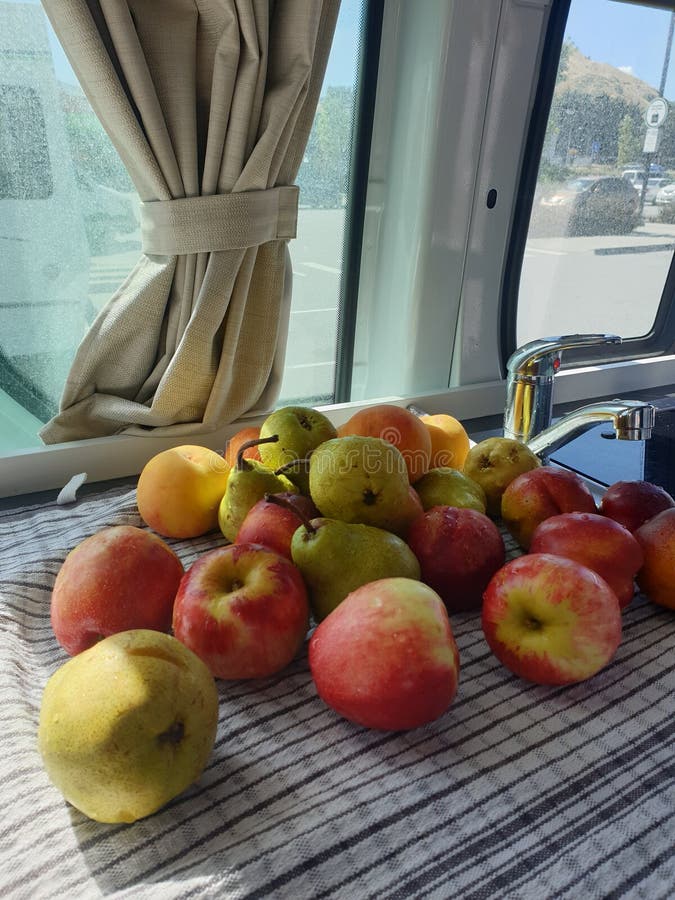 Fruits in RV kitchenn stock photo. Image of healthy - 182018414