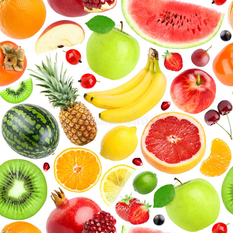 Fruits seamless pattern stock image. Image of healthy - 95199979