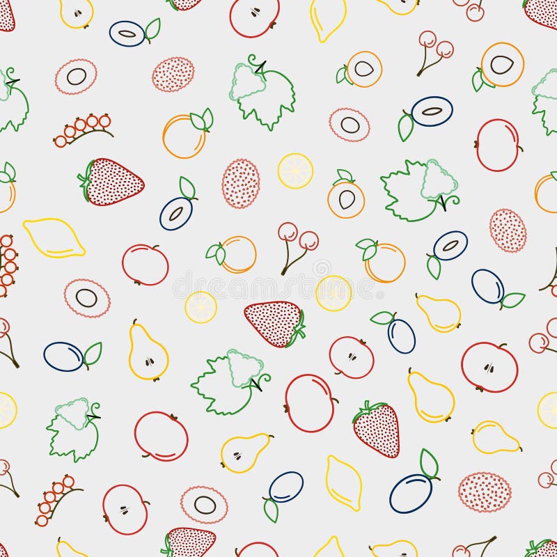Fruit Vegetable Repeating Patterns Stock Illustrations – 51 Fruit ...