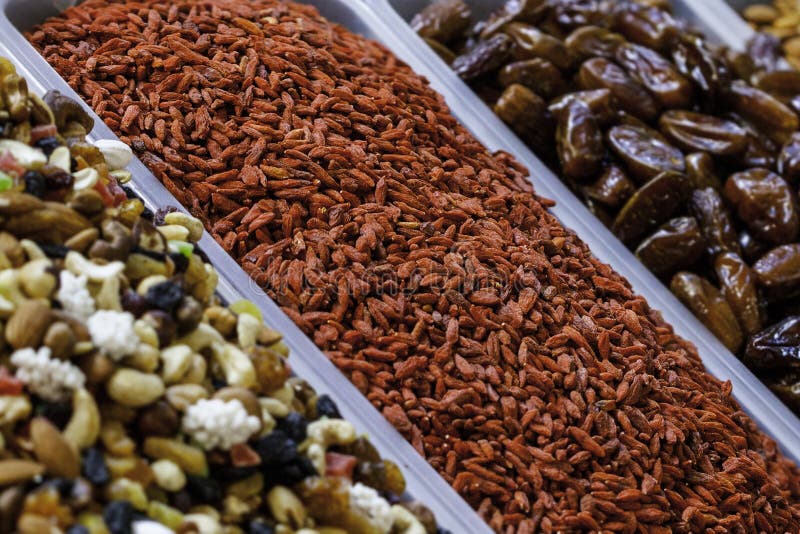 Fruits Secs Sur L'affichage Image stock - Image du vert, ingrédient ...