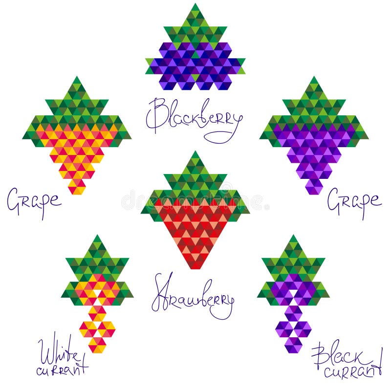 Triangle Fruits Stock Illustrations – 701 Triangle Fruits Stock ...