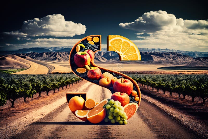 Fruits in the Shape of a Dollar Sign, Created with Generative AI ...