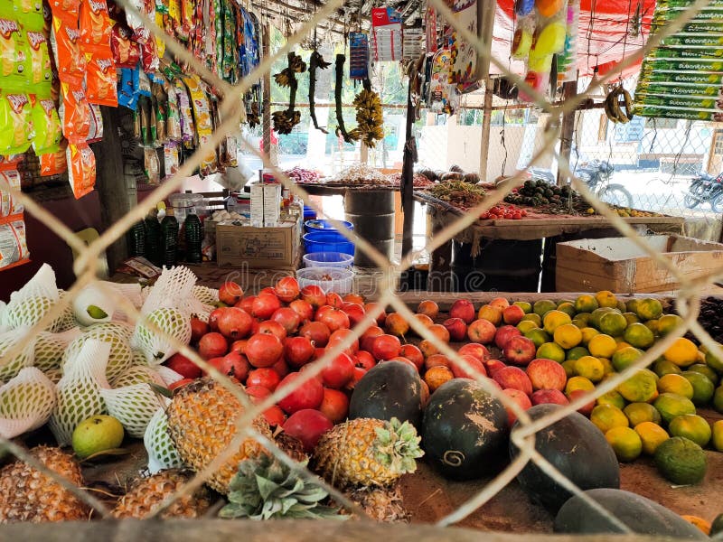 A fruits shop editorial stock image. Image of view, greengrocer - 239969714