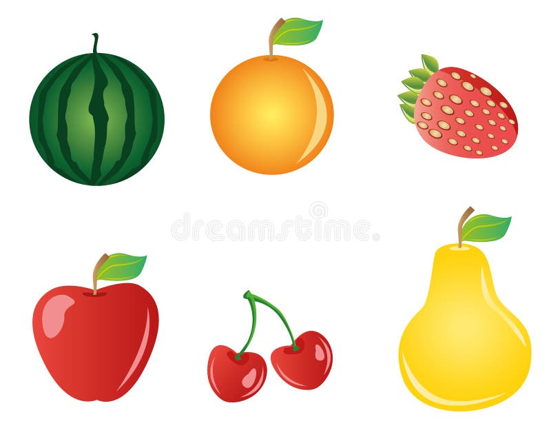 Fruits stock vector. Illustration of popular, juice, juicy - 57058772