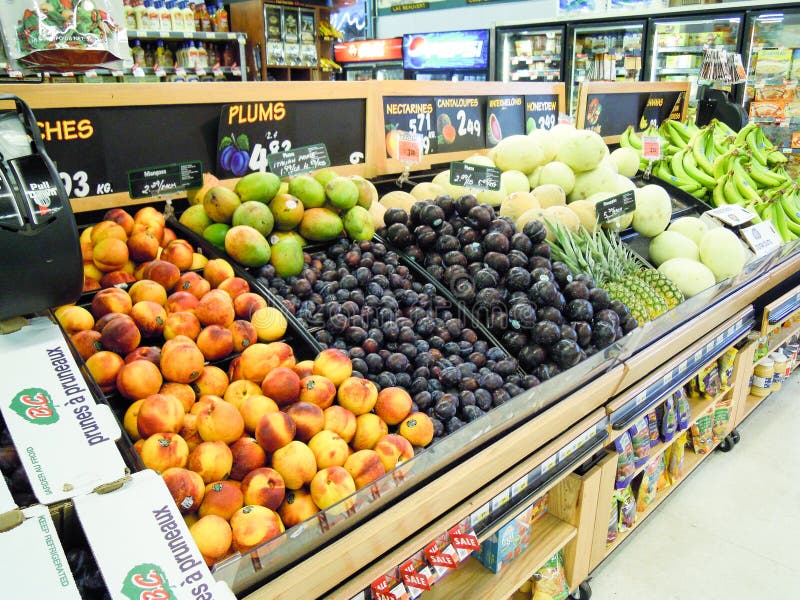 Fruits at a Storefront in Jasper Canada Editorial Image - Image of ...