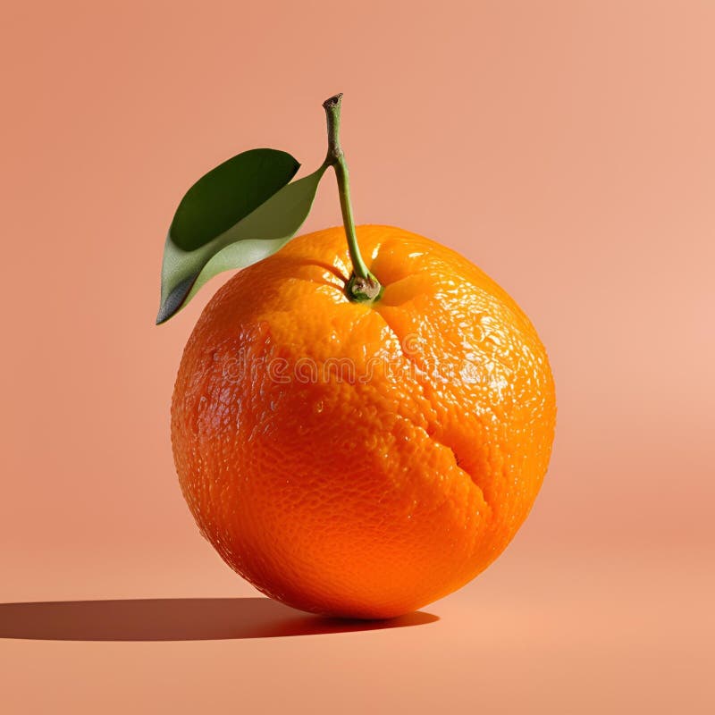 Fruits Studio - an Orange, Front View, Studio Photo Stock Image - Image ...