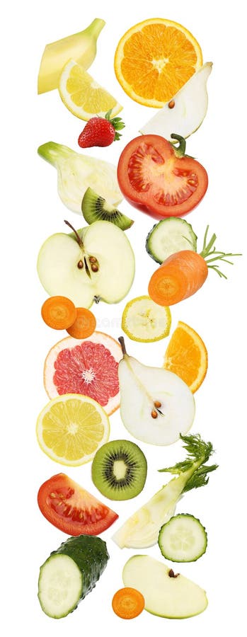 Fruits Texture Vegetables Food Diet Concept Template Stock Illustration ...