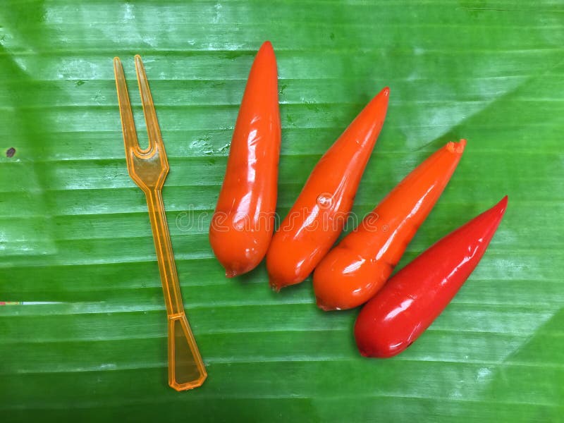 Fruits Thai Dessert Imitated Soybean Dumpling Coated with Jelly Stock ...