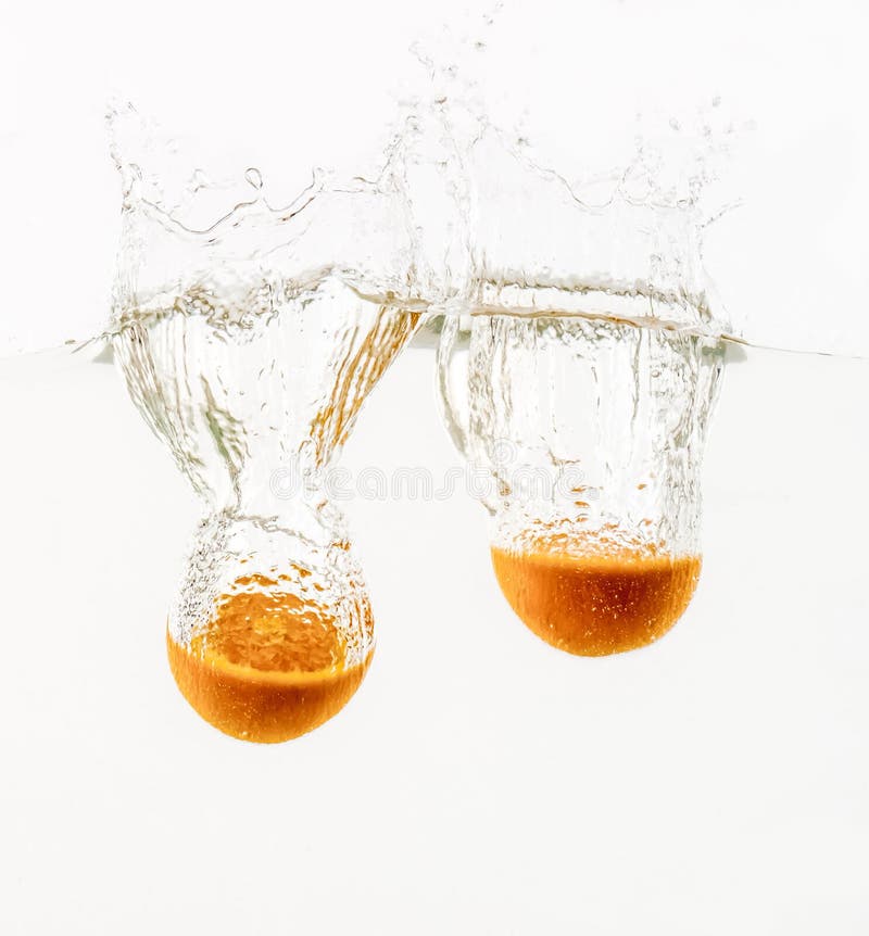 Fruits Throwing Into The Water Stock Photo - Image of fresh, clear ...