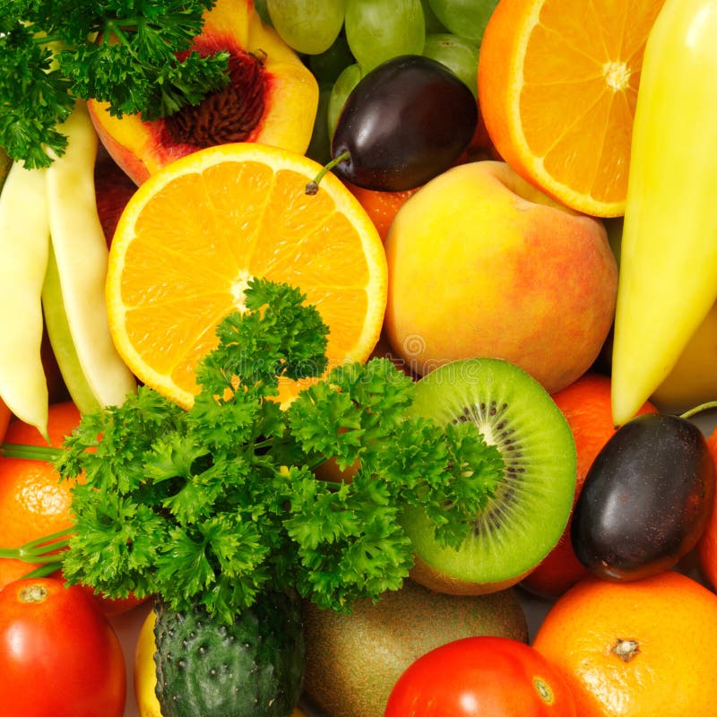 Fruits and vegetables stock image. Image of bell, citrus - 11931115