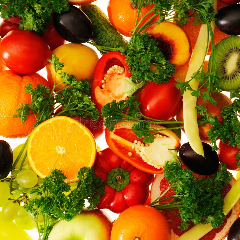 Fruit and Vegetable Alphabet Stock Image - Image of period, comma: 19056267