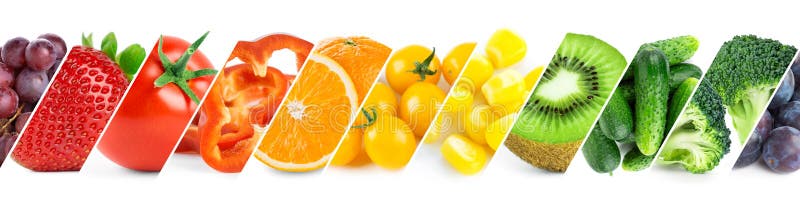 Fruits and Vegetables. Fresh Ripe Food Stock Photo - Image of group ...