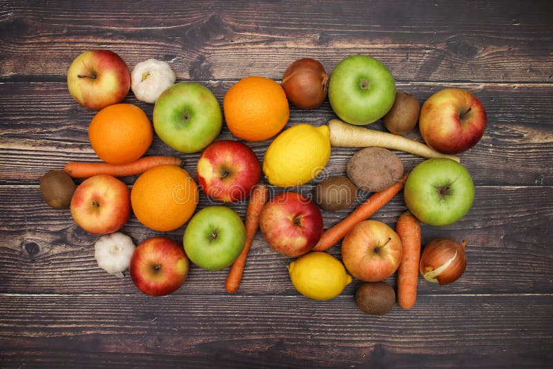 Fruits and Vegetables - Healthy Life Stock Photo - Image of vegetables ...