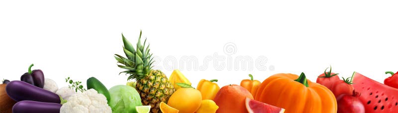 Vegetables Horizontal Banners Stock Vector - Illustration of ...