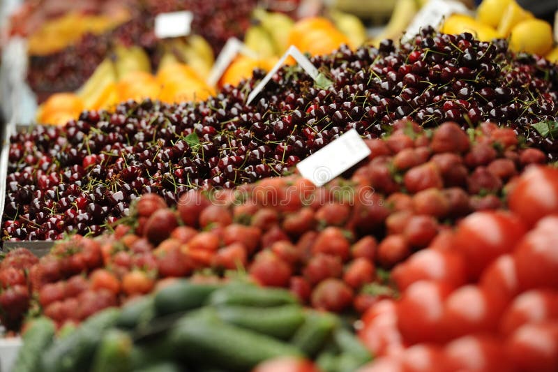 Fruits and vegetables stock photo. Image of groceries - 47408372