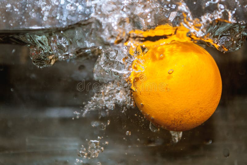 Fruits in Water, Aquashake, Orange Stock Photo - Image of citrus ...