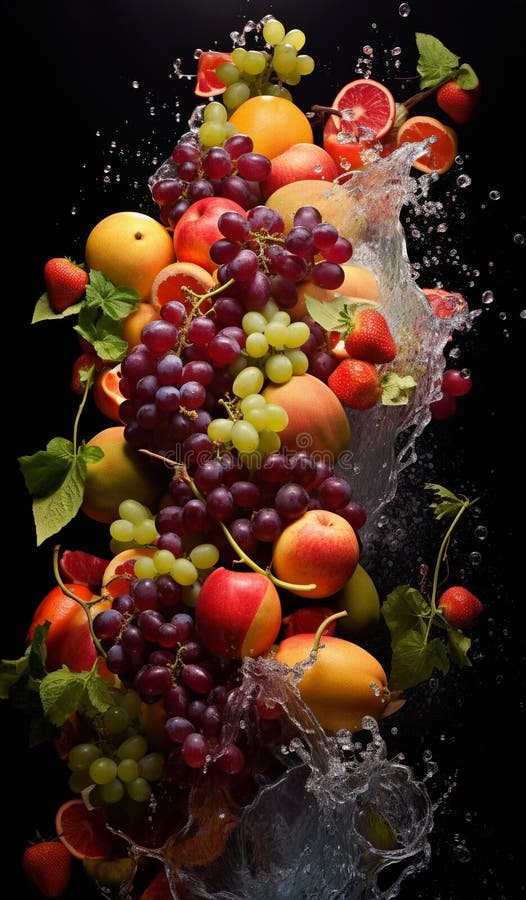 Fruits Waterfall Stock Illustrations – 92 Fruits Waterfall Stock ...