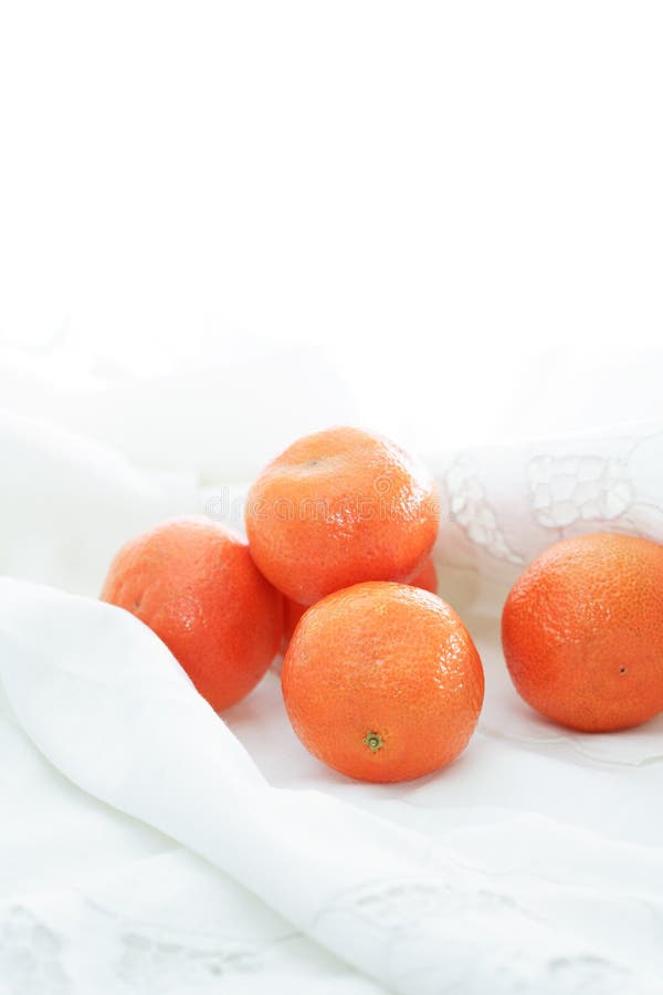 Fruits on White Cloth stock image. Image of fruit, citrus - 67627555