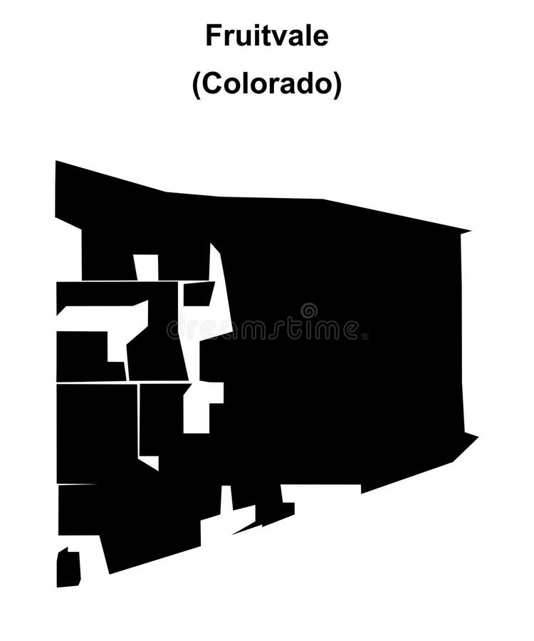 Fruitvale outline map stock illustration. Illustration of outline ...