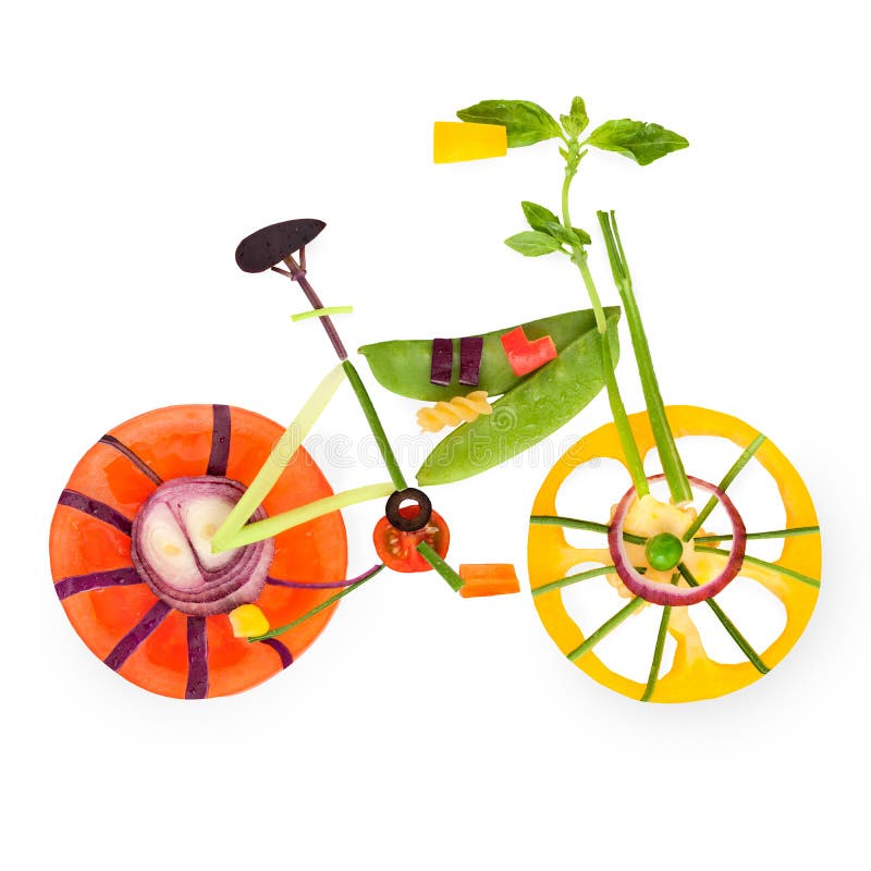 Fruity bicycle. stock illustration. Illustration of cycle - 38403250