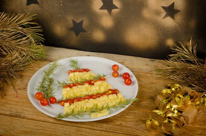 Fruity Christmas Tree Appetizer Stock Photo - Image of kids, salad ...