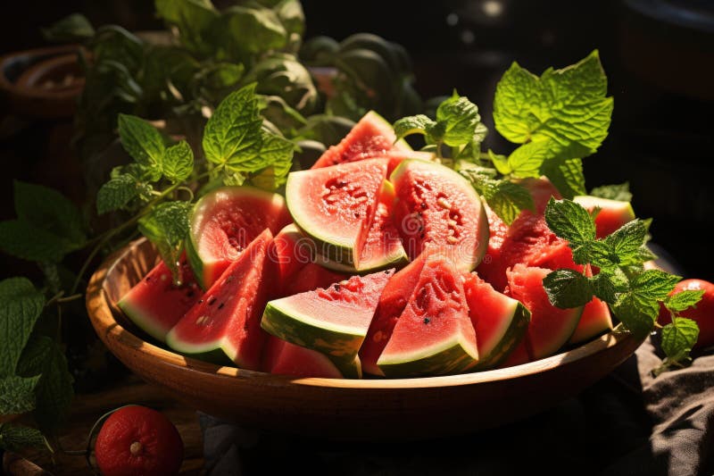 Fruity Collage with Watermelo Stock Illustration - Illustration of ...