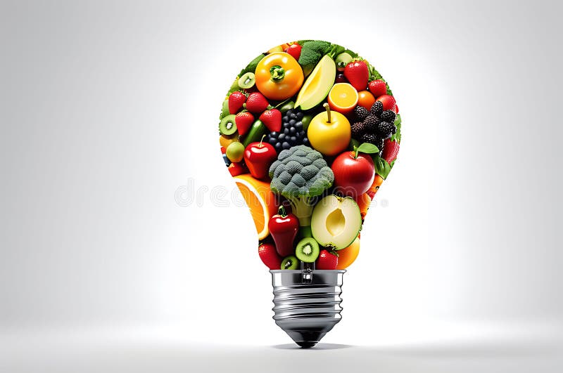 Fruity Illumination: Light Bulb Constructed from Assorted Fruits and ...