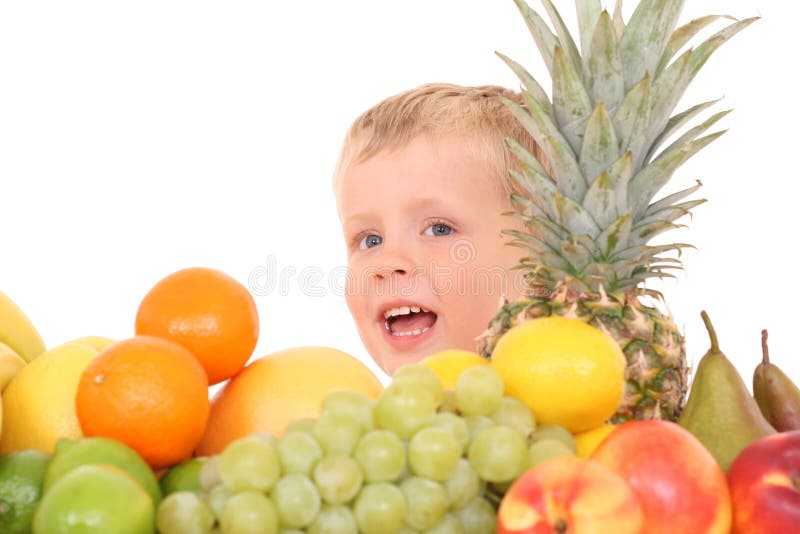 Fruity kid stock photo. Image of organic, bounty, isolated - 3143436