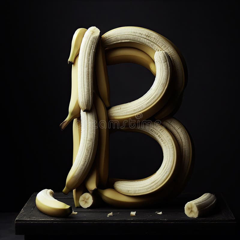 Fruity Letter B stock illustration. Illustration of potassium - 301480398