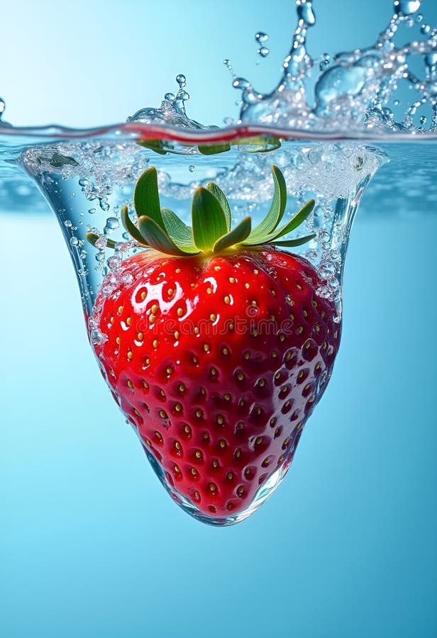 Fruity Splash: a Burst of Color in Water Stock Illustration ...