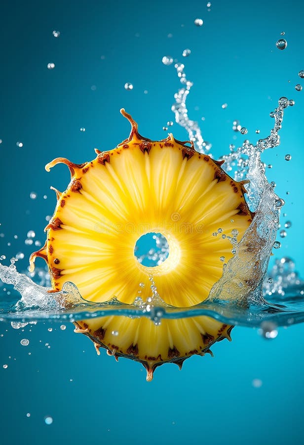 Fruity Splash: a Burst of Color in Water Stock Image - Image of ...