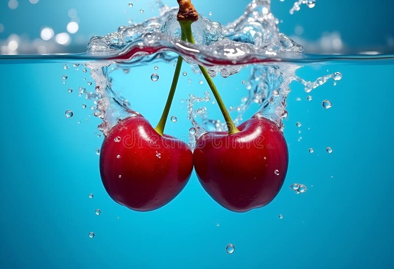 Fruity Splash: a Burst of Color in Water Stock Image - Image of ...