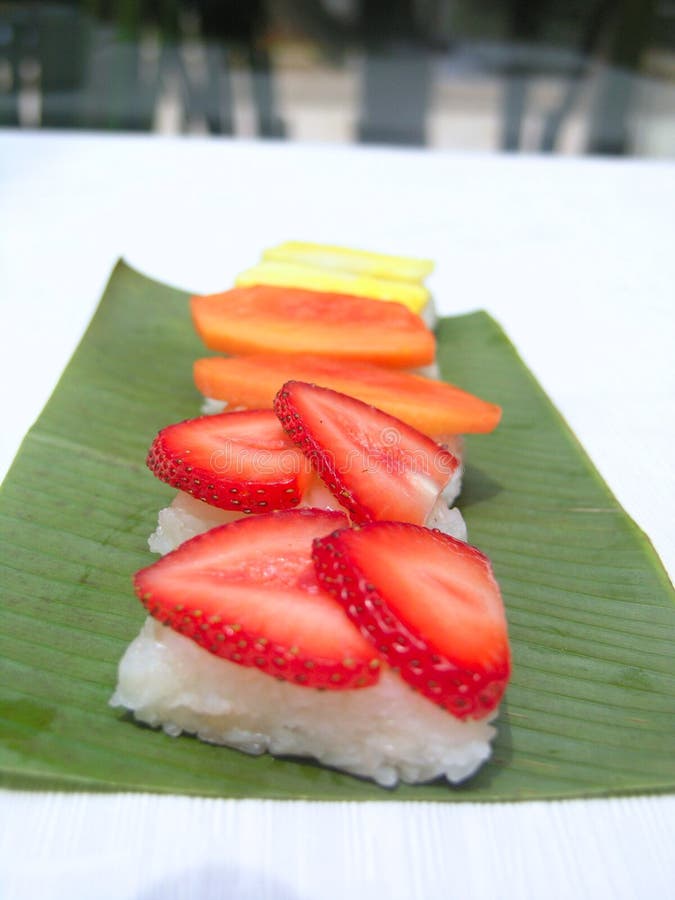 Fruity Sushi stock image. Image of healthy, strawberry - 6651365
