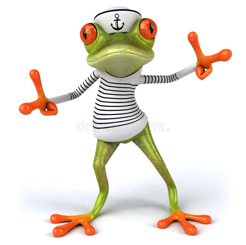 Frun frog stock illustration. Illustration of toad, aqua - 48285162