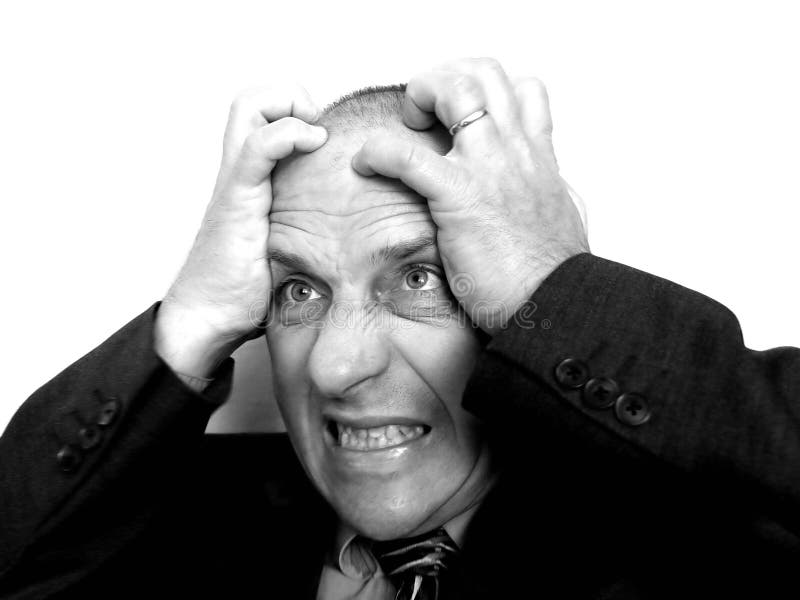 Frustrado no trabalho imagem de stock. Imagem de dessaturado - 3797