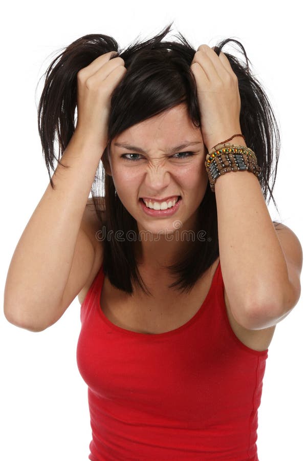 Frustrated, Angry Woman stock image. Image of gesture - 17417461